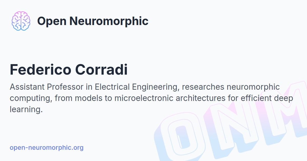 Federico Corradi - Open Neuromorphic