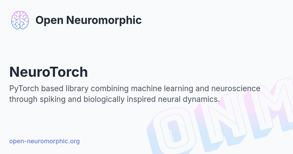 NeuroTorch - Open Neuromorphic
