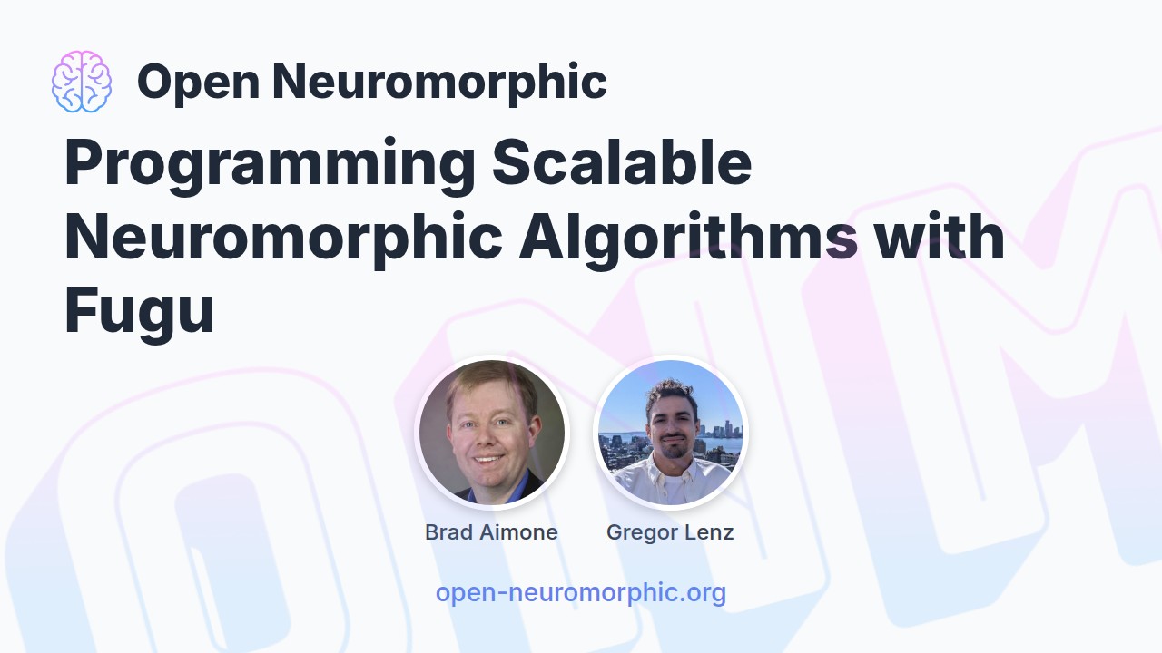 Programming Scalable Neuromorphic Algorithms With Fugu Open Neuromorphic