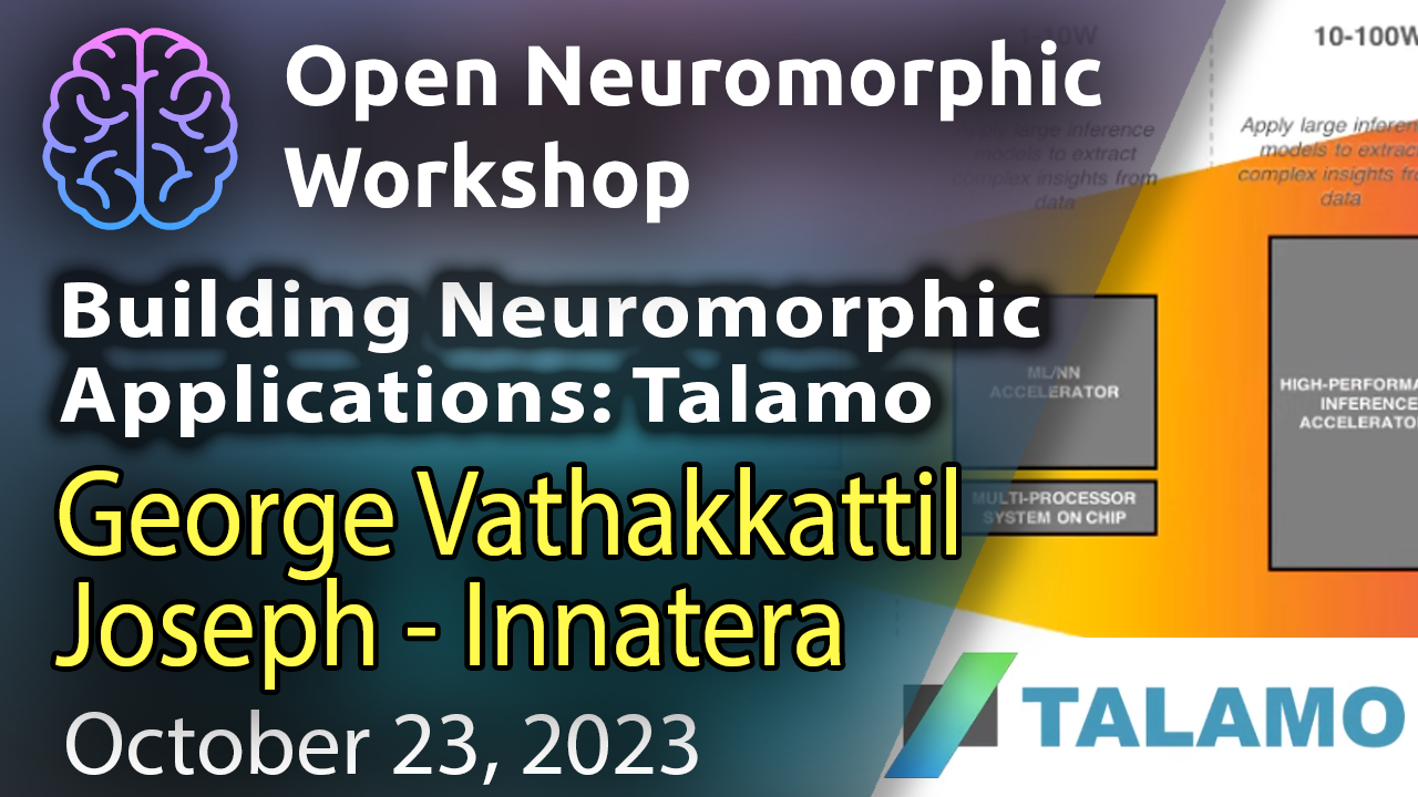Building Neuromorphic Applications Using Talamo - Open Neuromorphic